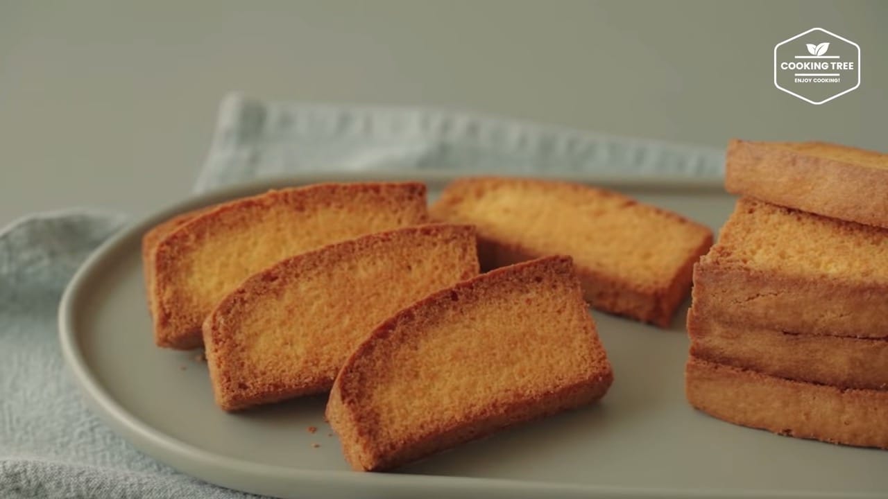 Cake Rusk, Dry Cake Recipe - Cooking Tree