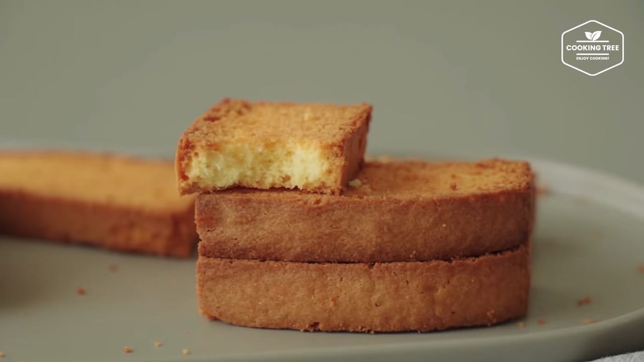 Cake Rusk, Dry Cake Recipe - Cooking Tree
