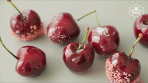 Cherry Tanghulu with Popping candy, Candied fruit Recipe - Cooking Tree