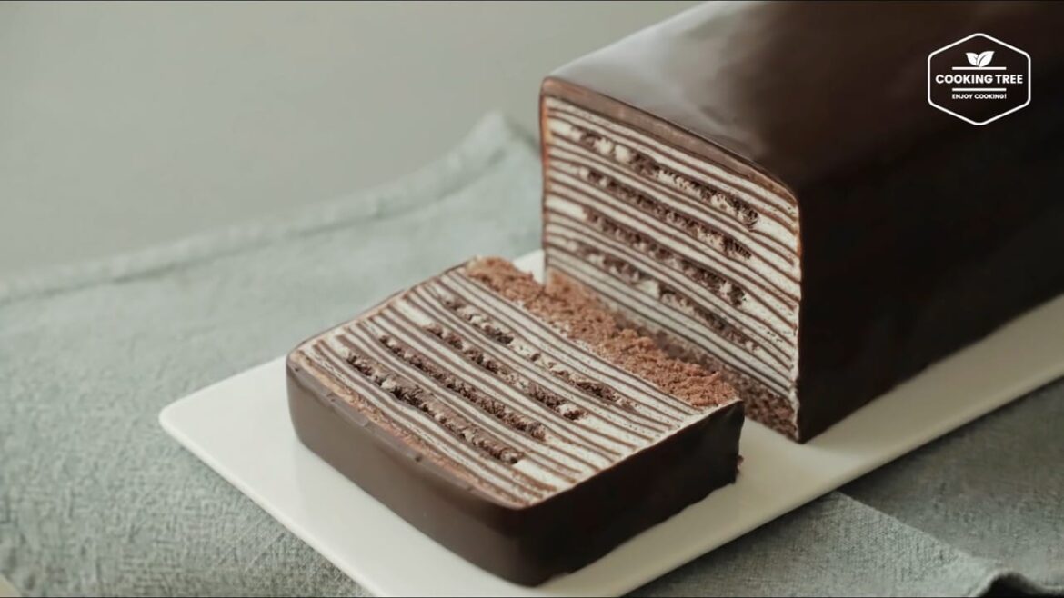 Chocolate Crepe Cake Recipe - Cooking Tree