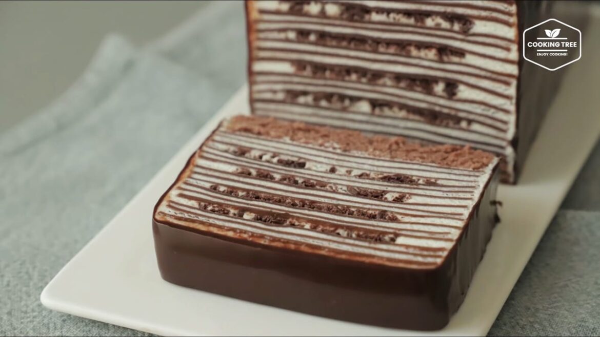 Chocolate Crepe Cake Recipe - Cooking Tree