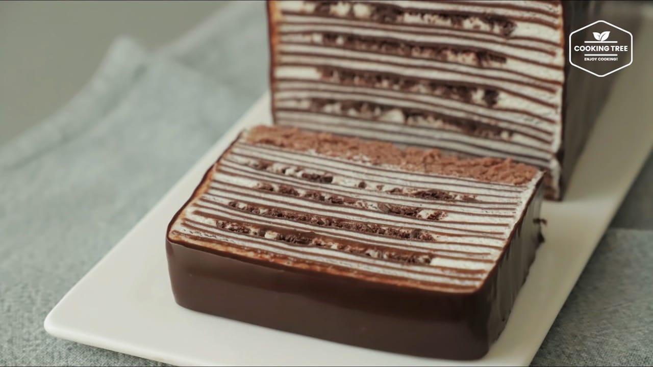 Chocolate Crepe Cake Recipe - Cooking Tree