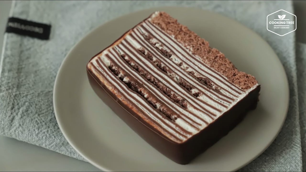 Chocolate Crepe Cake Recipe - Cooking Tree