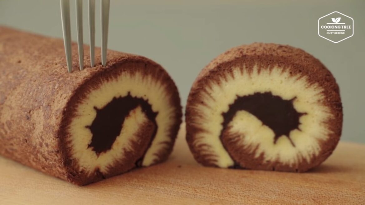 Mocha Hurricane Swiss Roll Cake Recipe - Cooking Tree