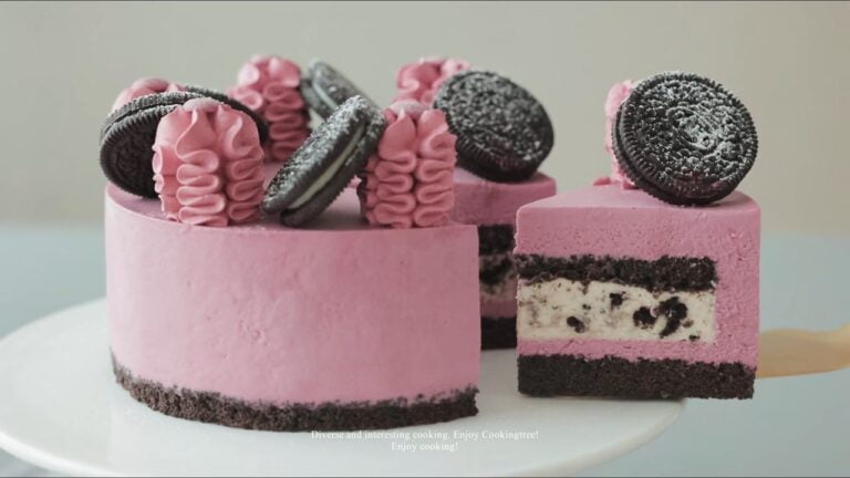 Oreo Ruby Chocolate Cheesecake Recipe - Cooking Tree