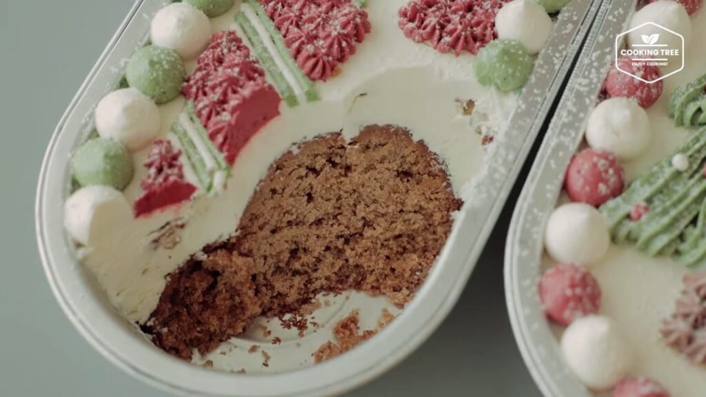 Christmas Gingerbread Lunch Box Cake Recipe - Cooking Tree