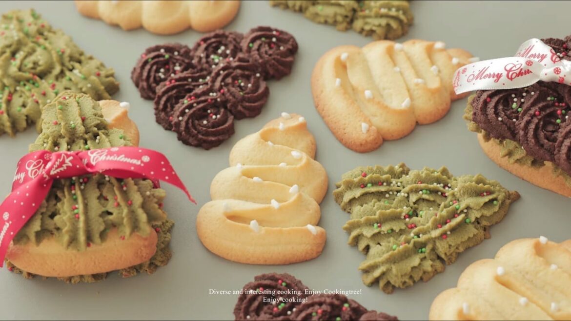 Christmas Tree Butter Cookies Recipe - Cooking Tree