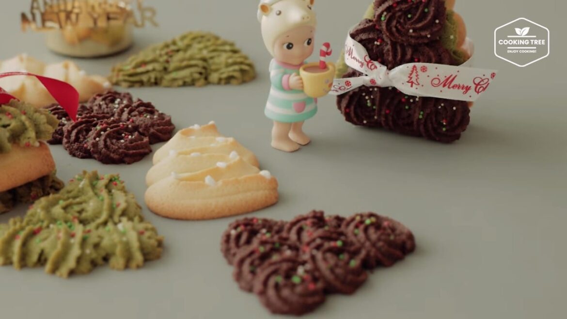 Christmas Tree Butter Cookies Recipe - Cooking Tree