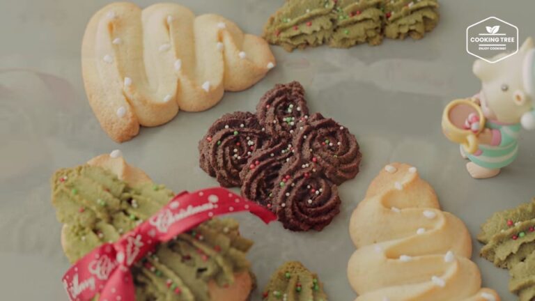 Christmas Tree Butter Cookies Recipe - Cooking Tree