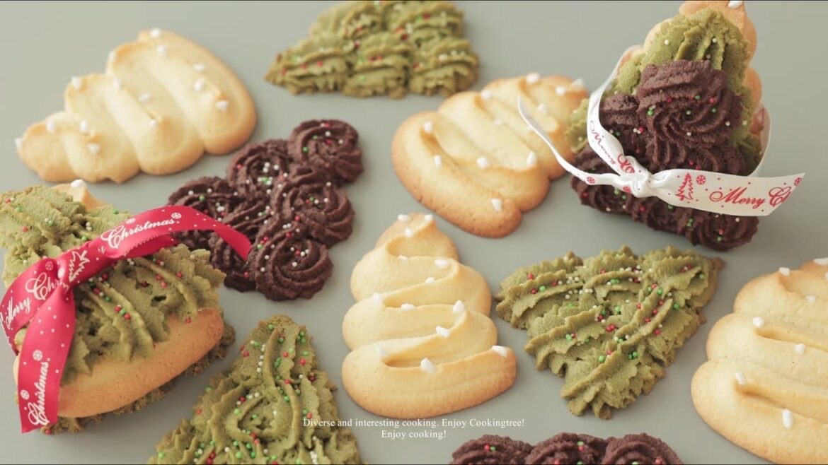 Christmas Tree Butter Cookies Recipe - Cooking Tree