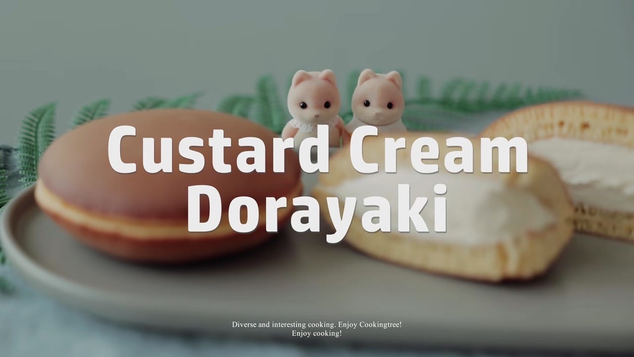 Custard Cream Dorayaki Recipe (Japanese Pancake) - Cooking Tree