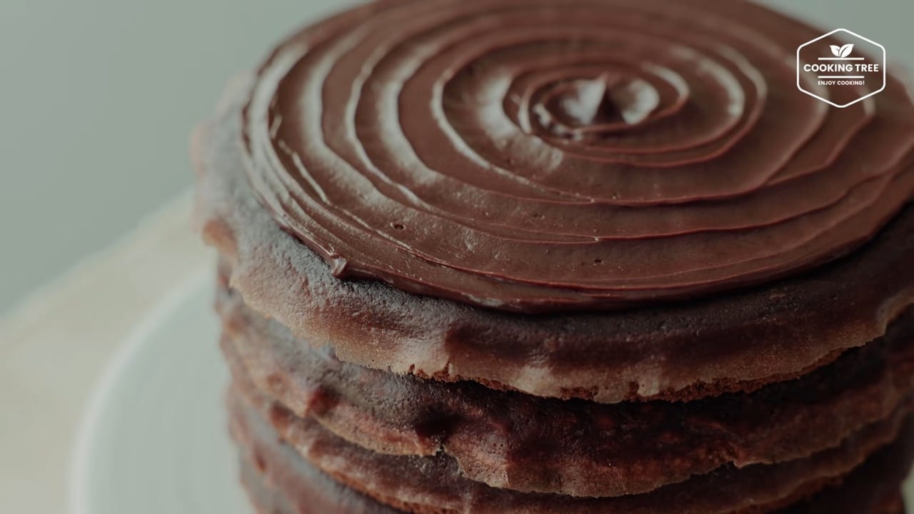 Chocolate Crepe Cake Recipe - Cooking Tree