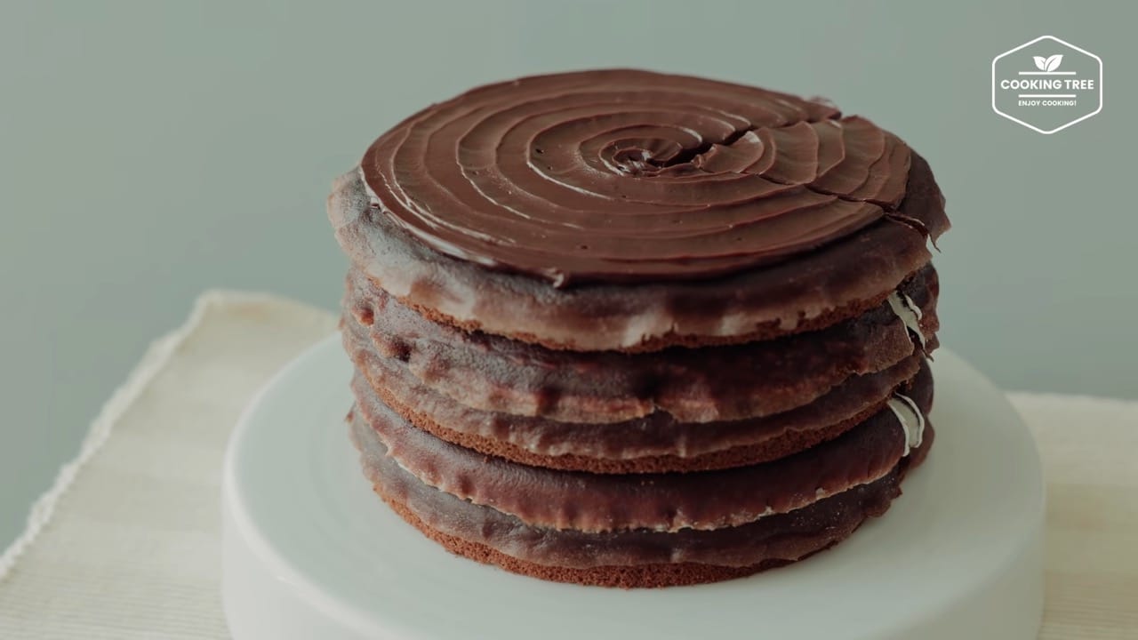 Chocolate Crepe Cake Recipe - Cooking Tree