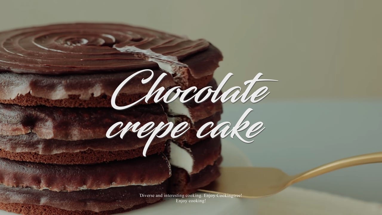 Chocolate Crepe Cake Recipe - Cooking Tree