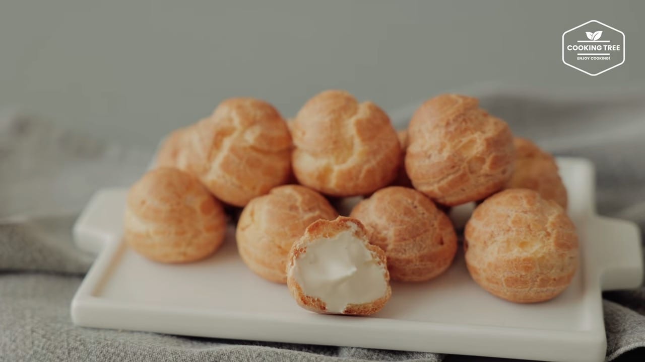 Cream puffs (Choux) Recipe | Cooking Tree