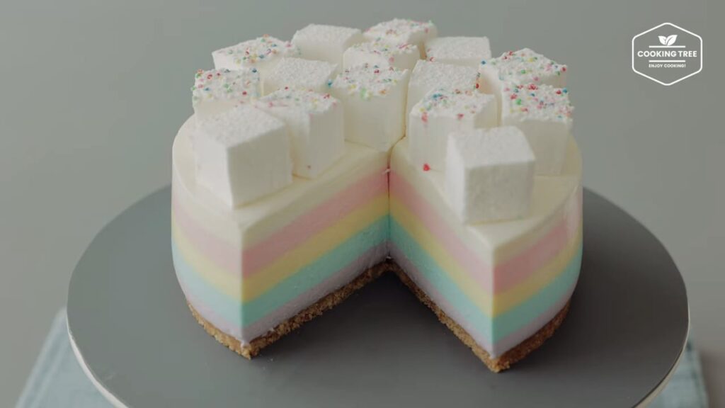 Marshmallow Pastel Cheesecake Recipe - Cooking Tree
