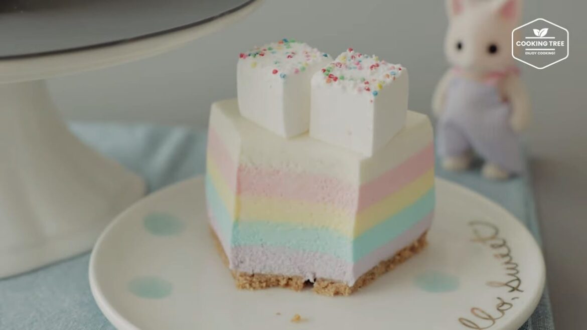 Marshmallow Pastel Cheesecake Recipe | Cooking Tree