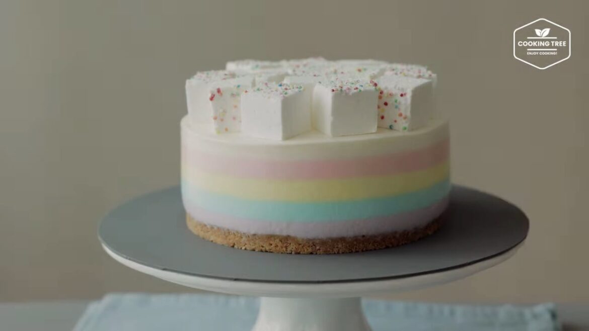 Marshmallow Pastel Cheesecake Recipe - Cooking Tree