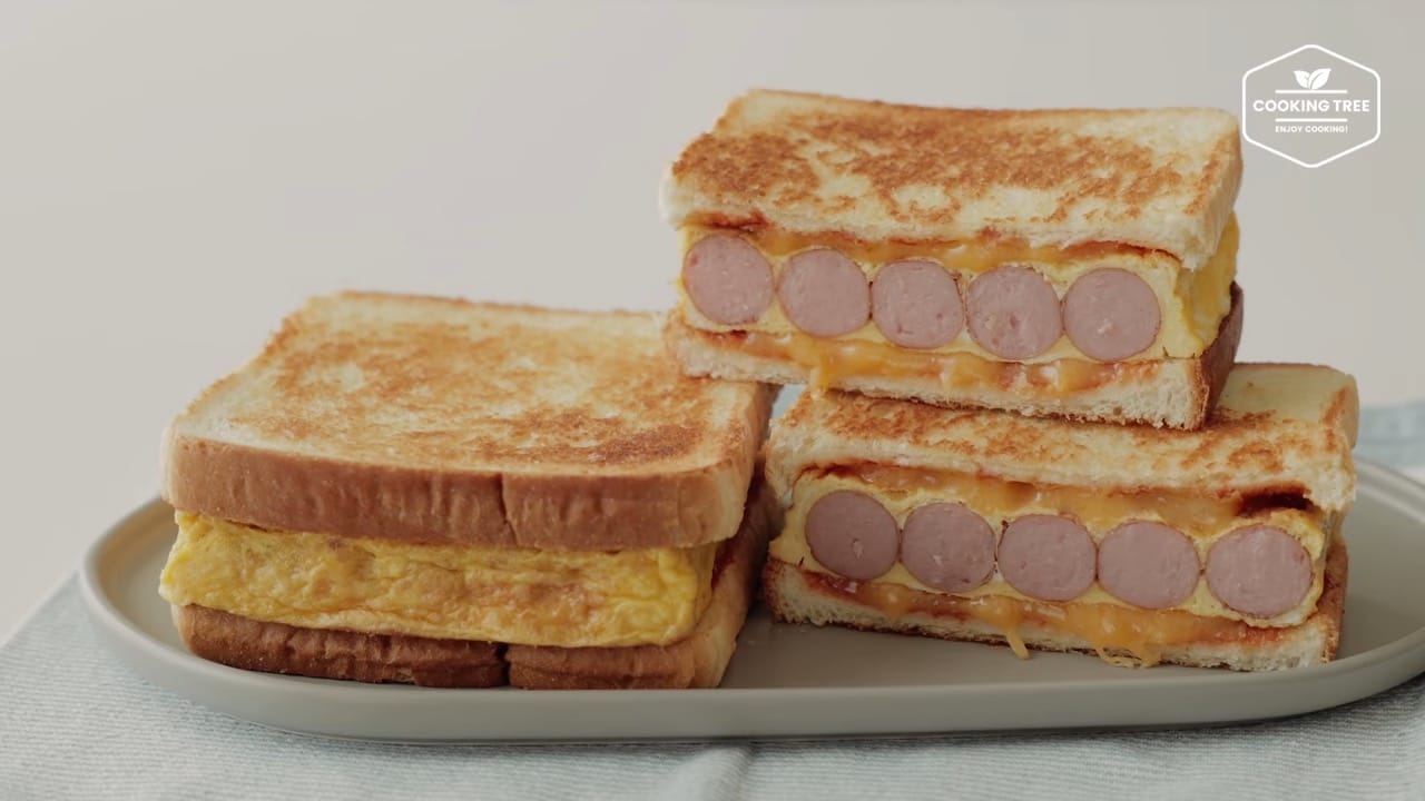Sausage Egg Toast Recipe - Cooking Tree