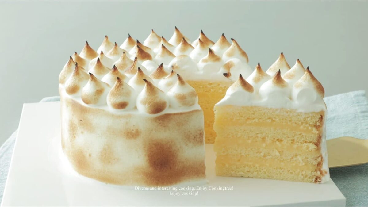 Lemon Meringue Cake Recipe - Cooking Tree