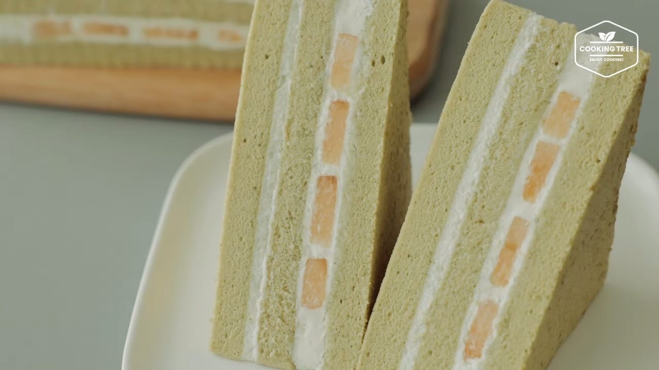 Melon Sandwich Cake Recipe | Cooking Tree
