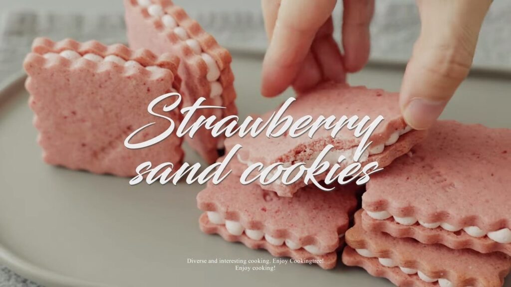 Strawberry Sand Cookies Recipe - Cooking Tree