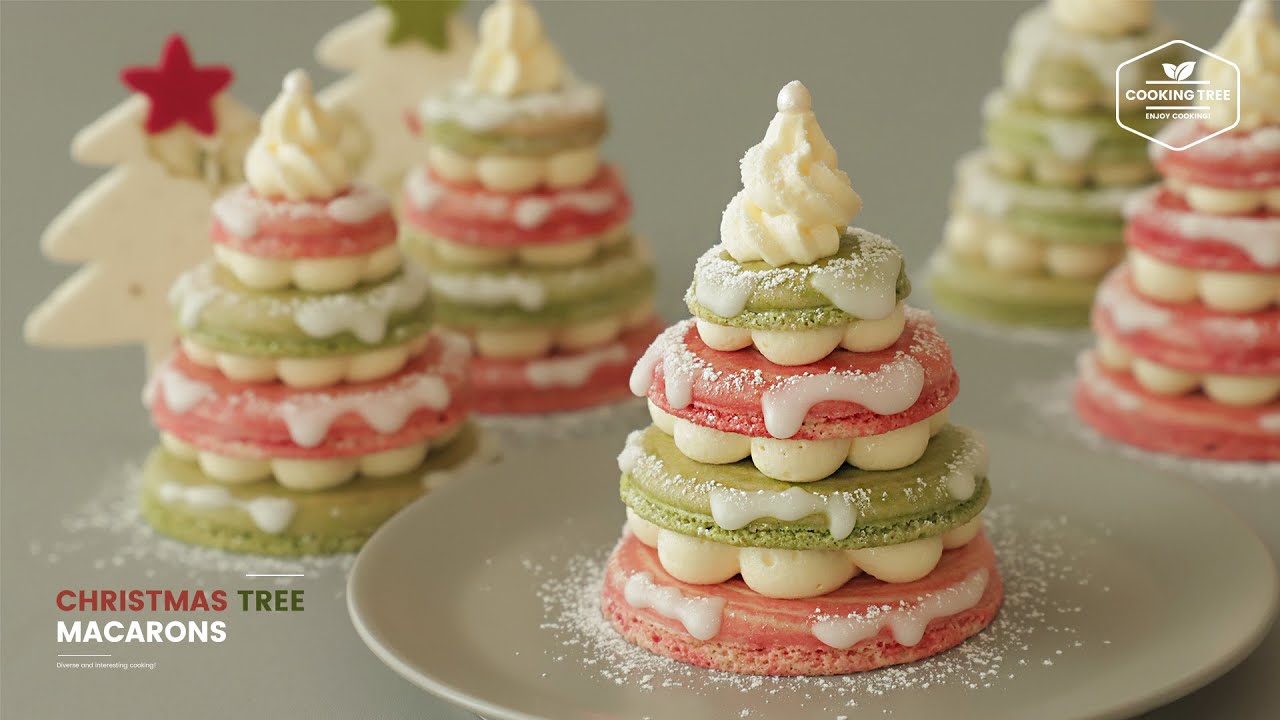Christmas Tree Macarons Recipe