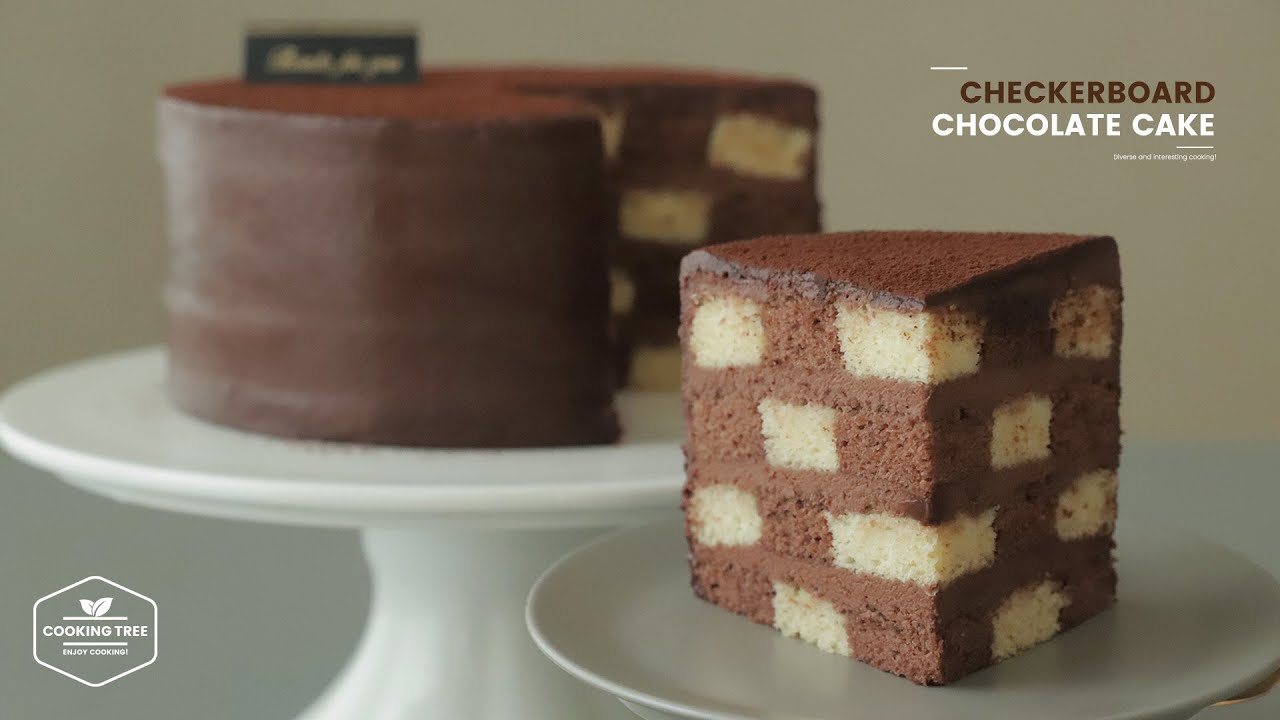 Checkerboard Chocolate Cake Recipe
