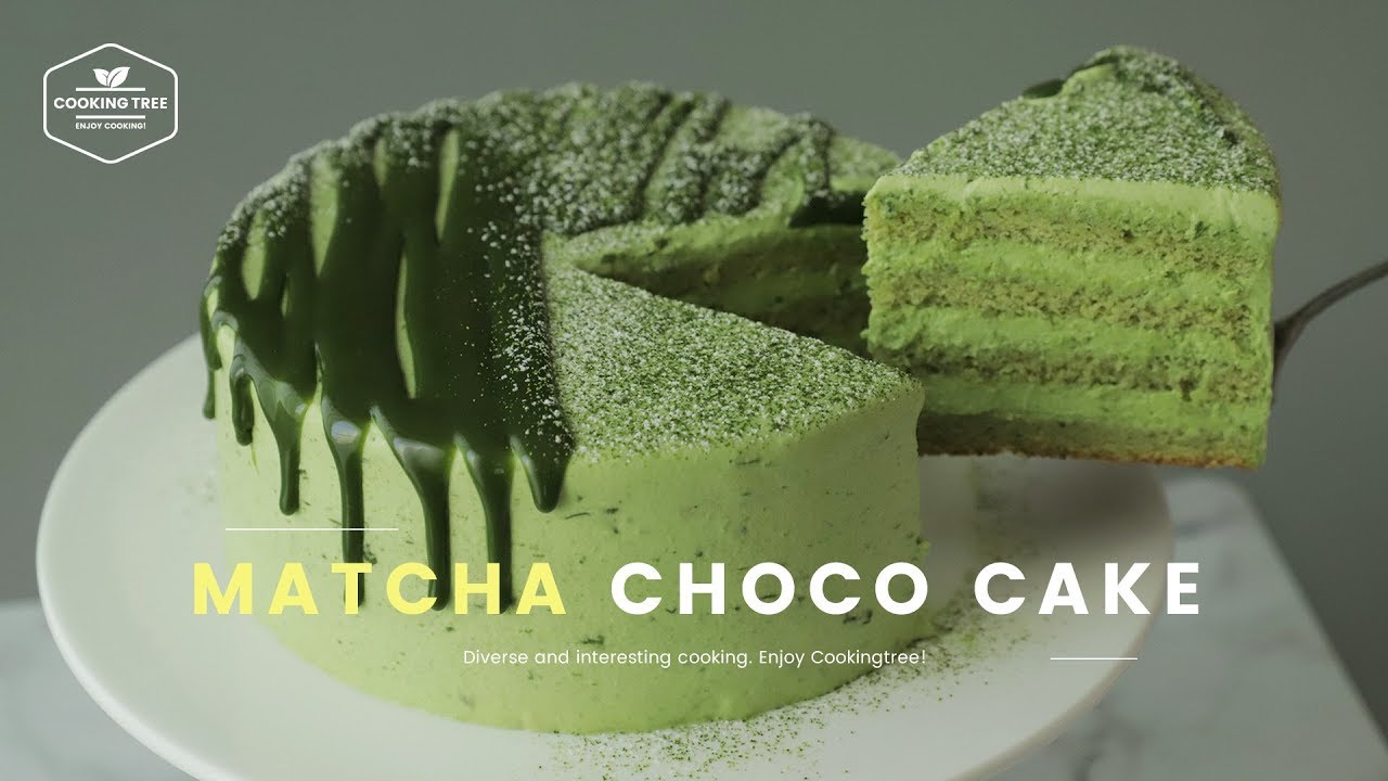 Green tea (Matcha) Chocolate Cake Recipe