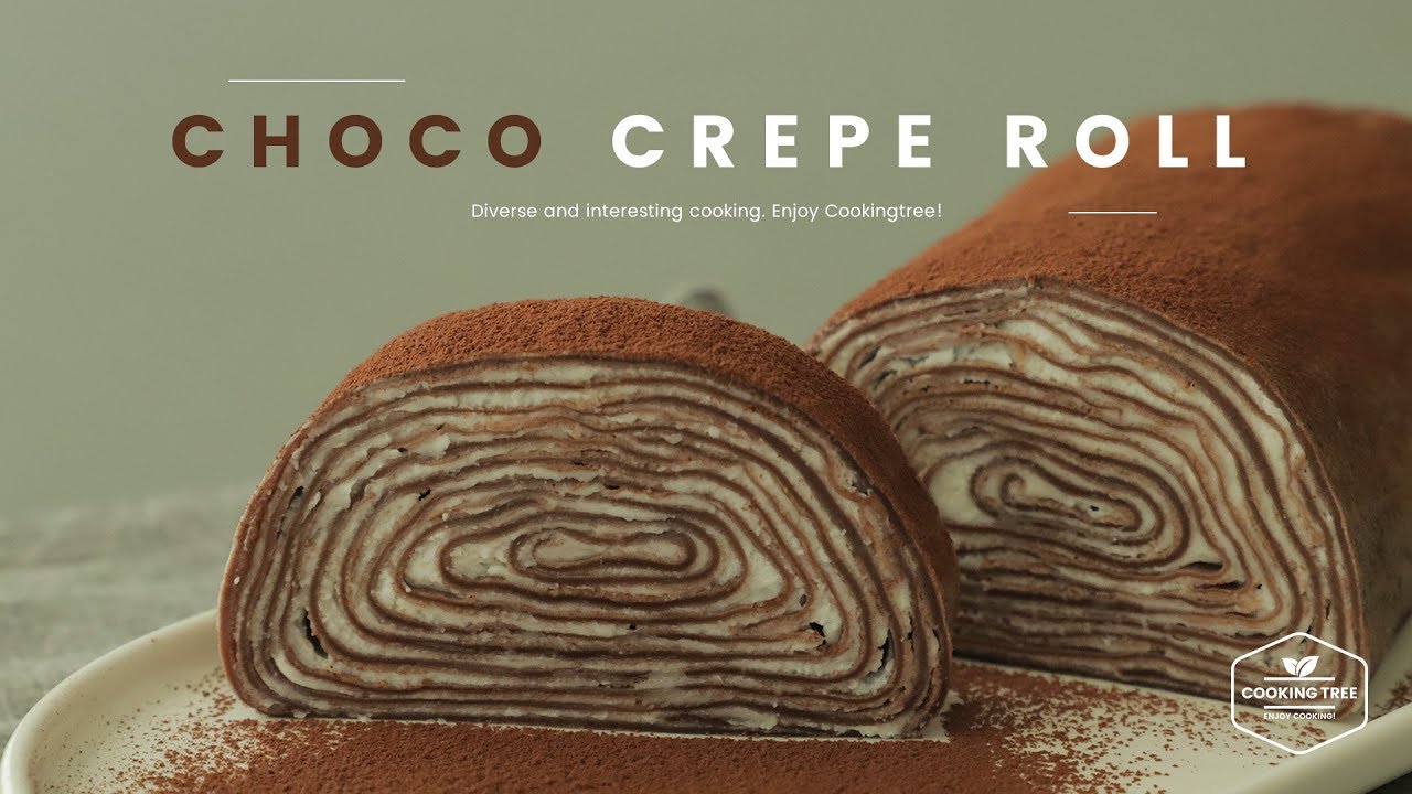 Choco Crepe Roll Cake Recipe