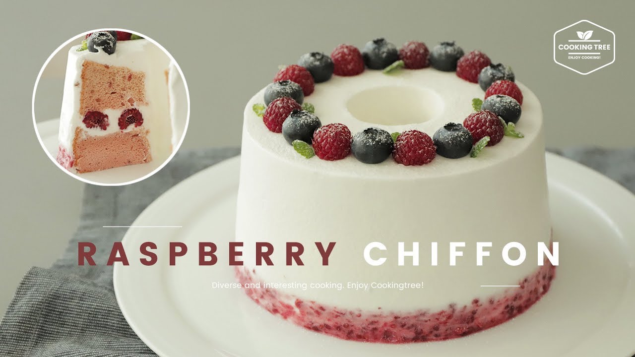 Raspberry chiffon cake Recipe