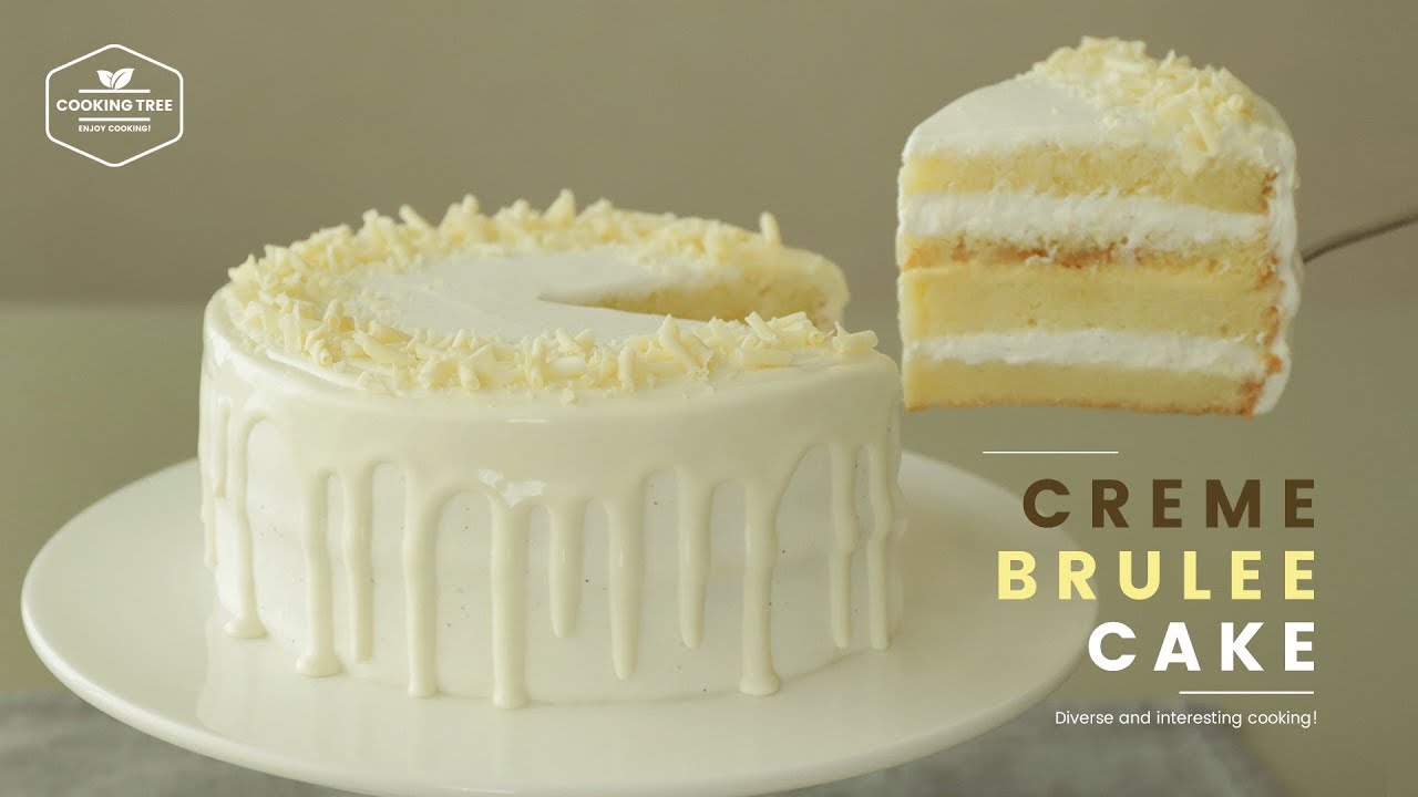 Vanilla Creme brulee Cake Recipe - Cooking Tree