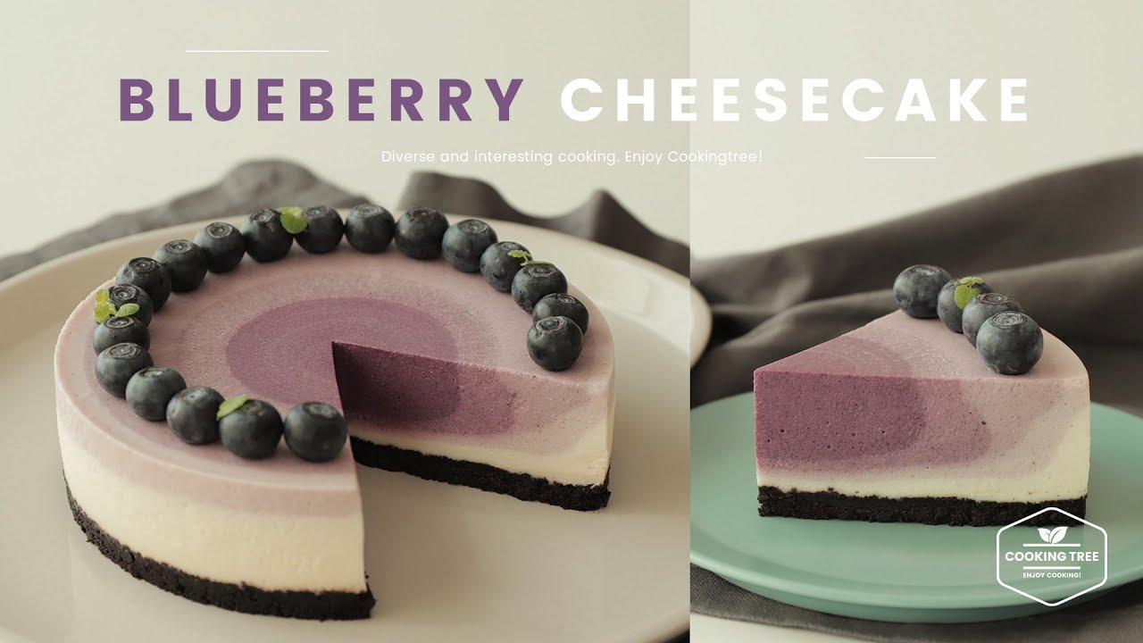 No-Bake Blueberry Ripple Cheesecake Recipe