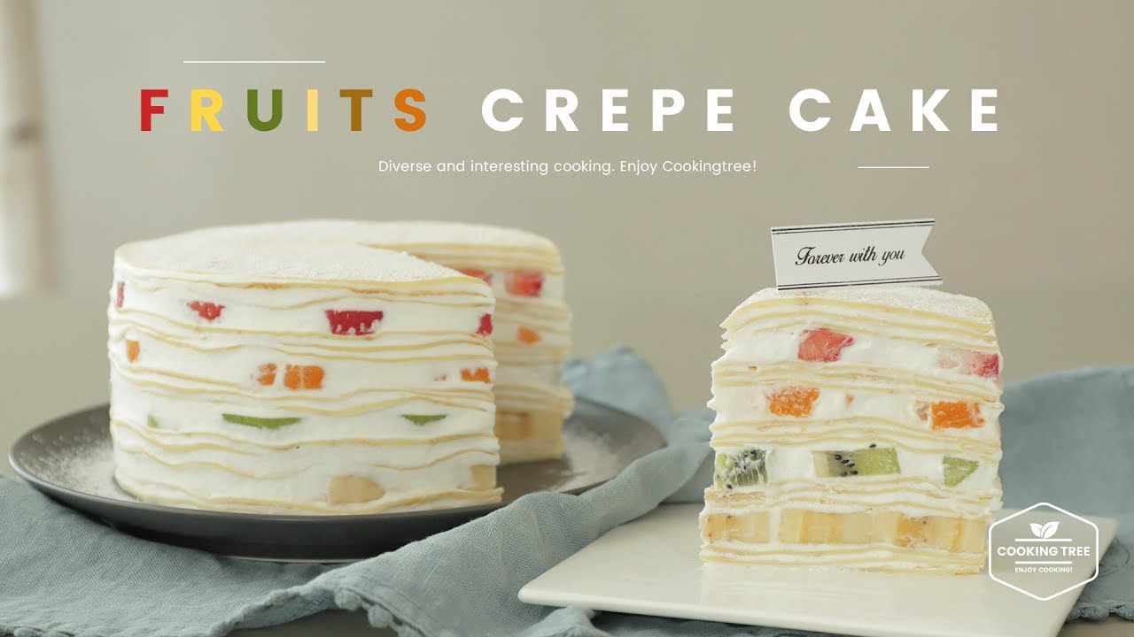 Fruits Crepe Cake Recipe