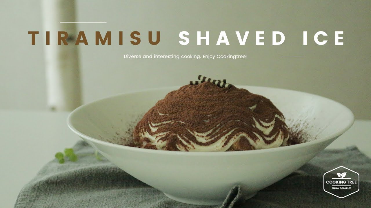 Tiramisu Shaved Ice (Bingsu) Recipe