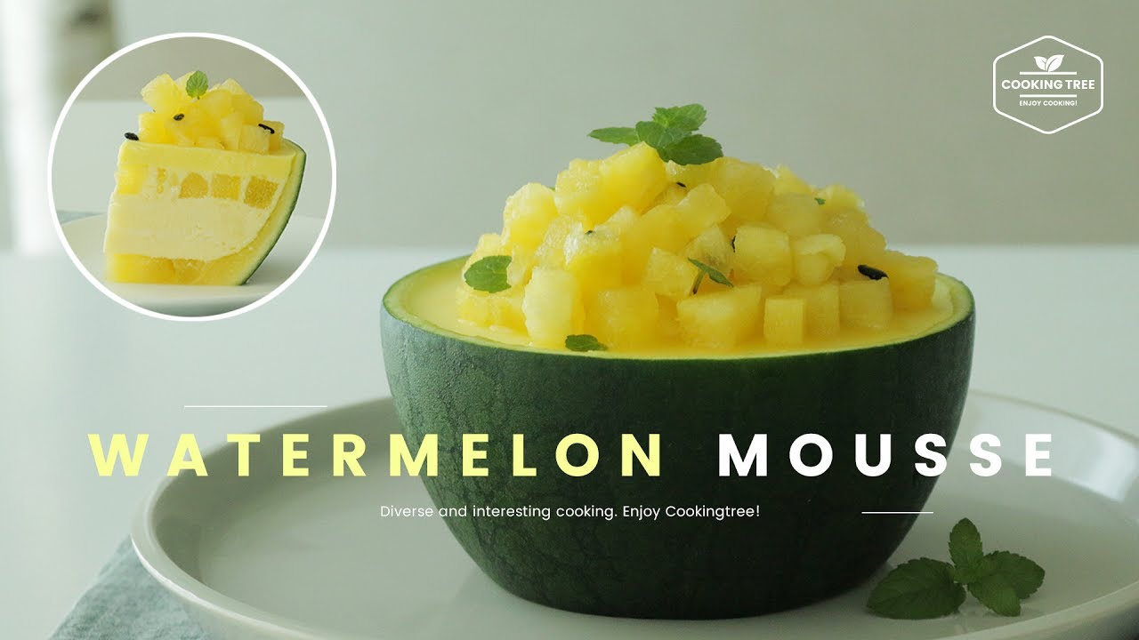 Yellow Watermelon Mousse cake Recipe