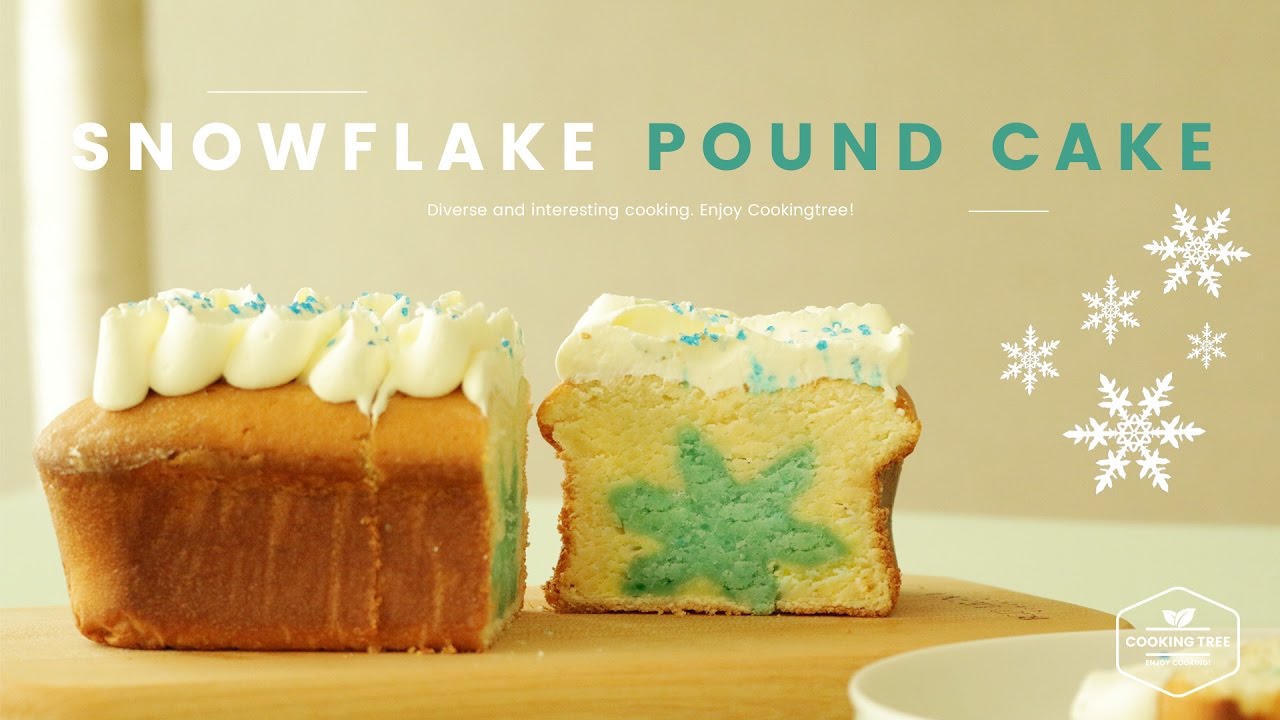 How to make snowflake Inside Pound Cake