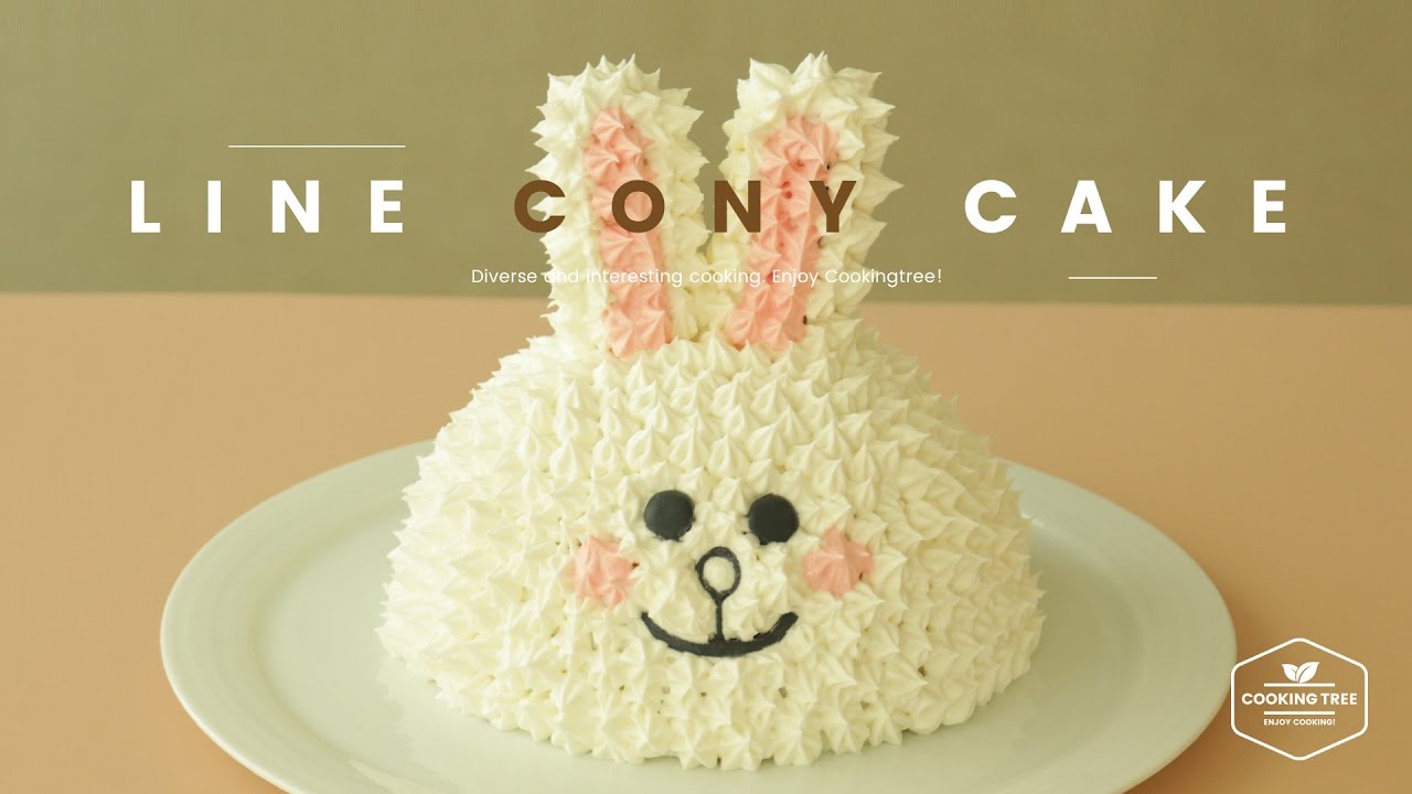 How to make LINE Cony character cake