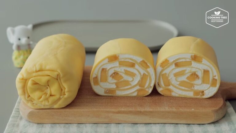 Mango Crepe Roll Cake Recipe - Cooking Tree
