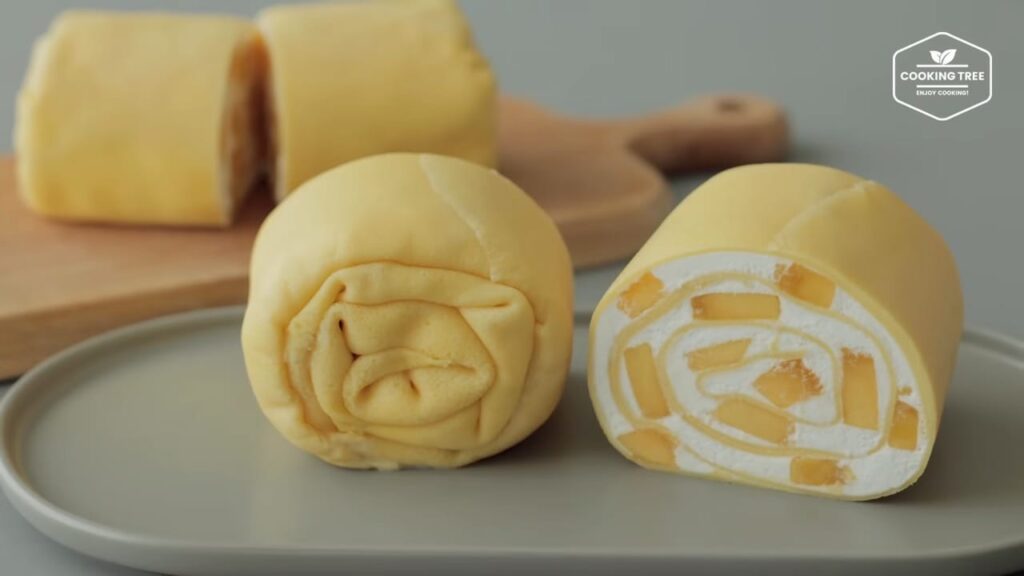 Mango Crepe Roll Cake Recipe - Cooking Tree