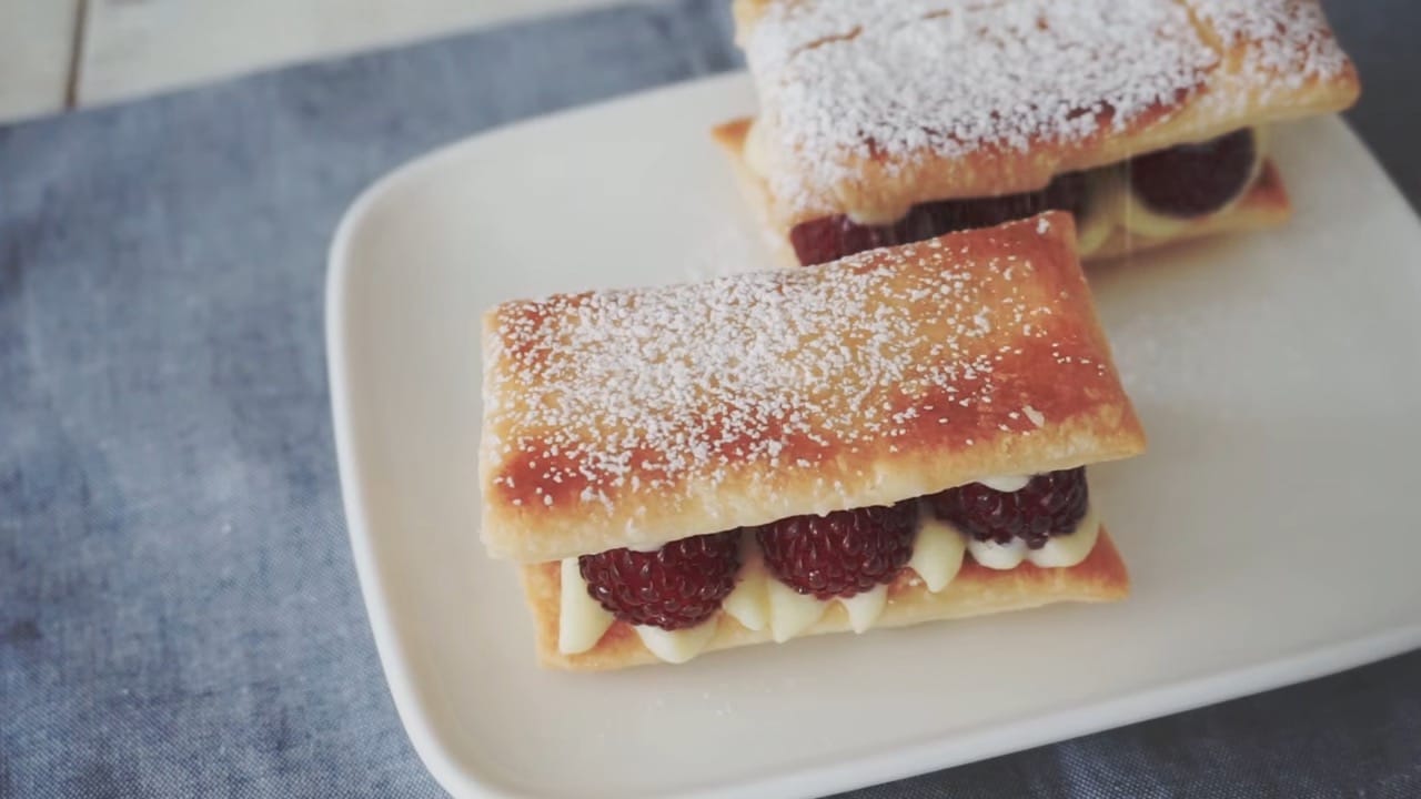 How to make Raspberry mille-feuille