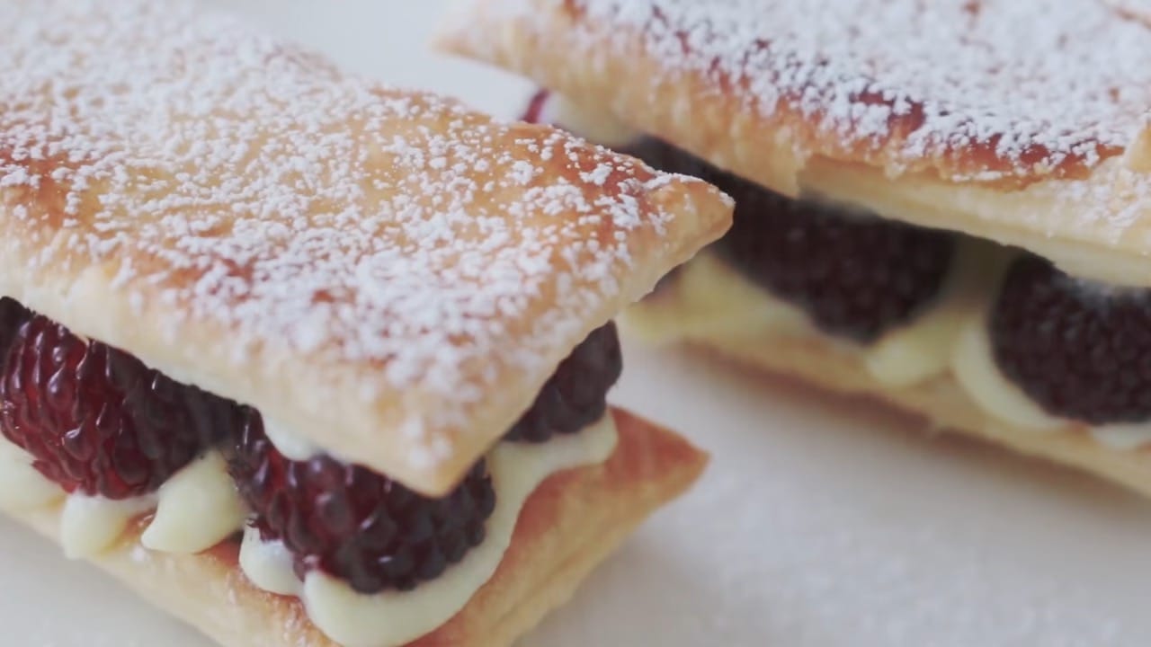 How to make Raspberry mille-feuille