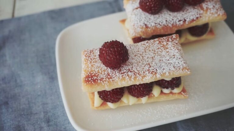 How to make Raspberry mille-feuille