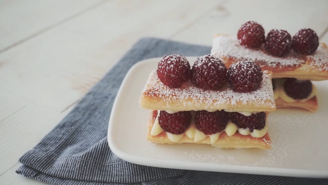 How to make Raspberry mille-feuille
