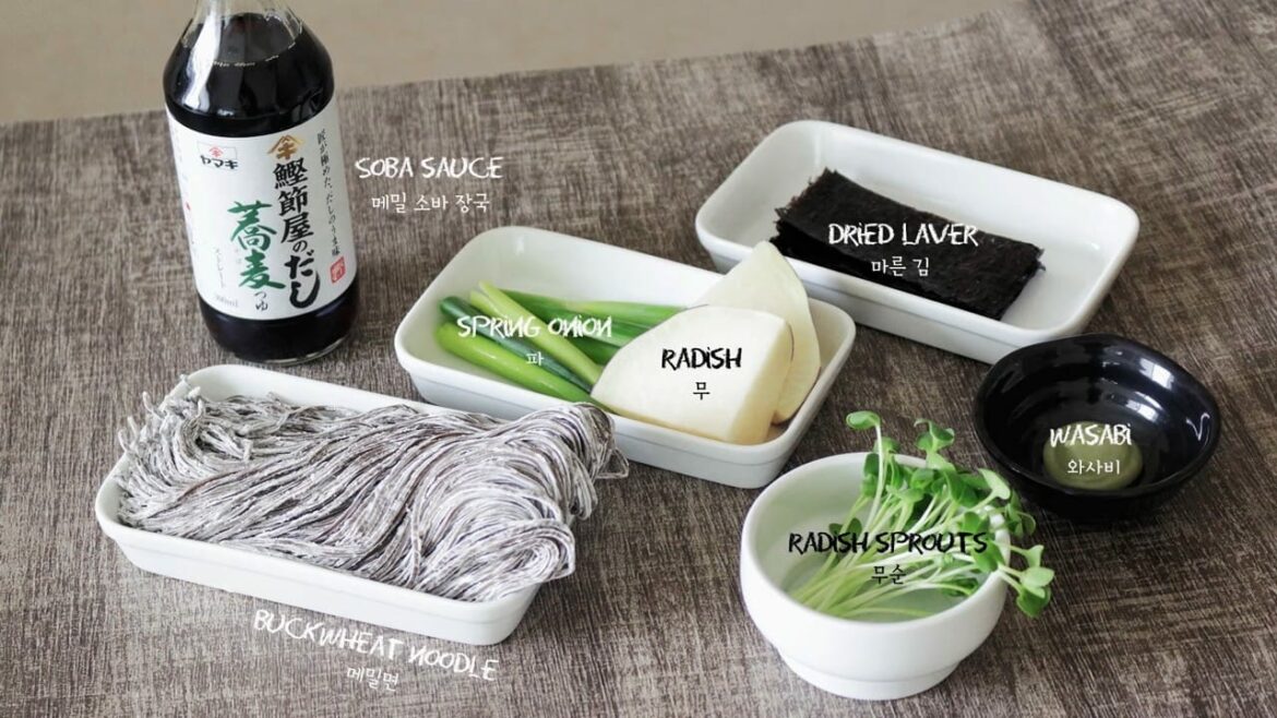 How to make Cold Buckwheat Noodles (Soba Noodles)