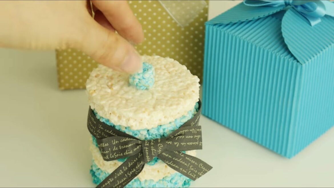 How to make Gift box Rice crispy treats