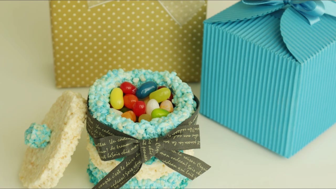 How to make Gift box Rice crispy treats