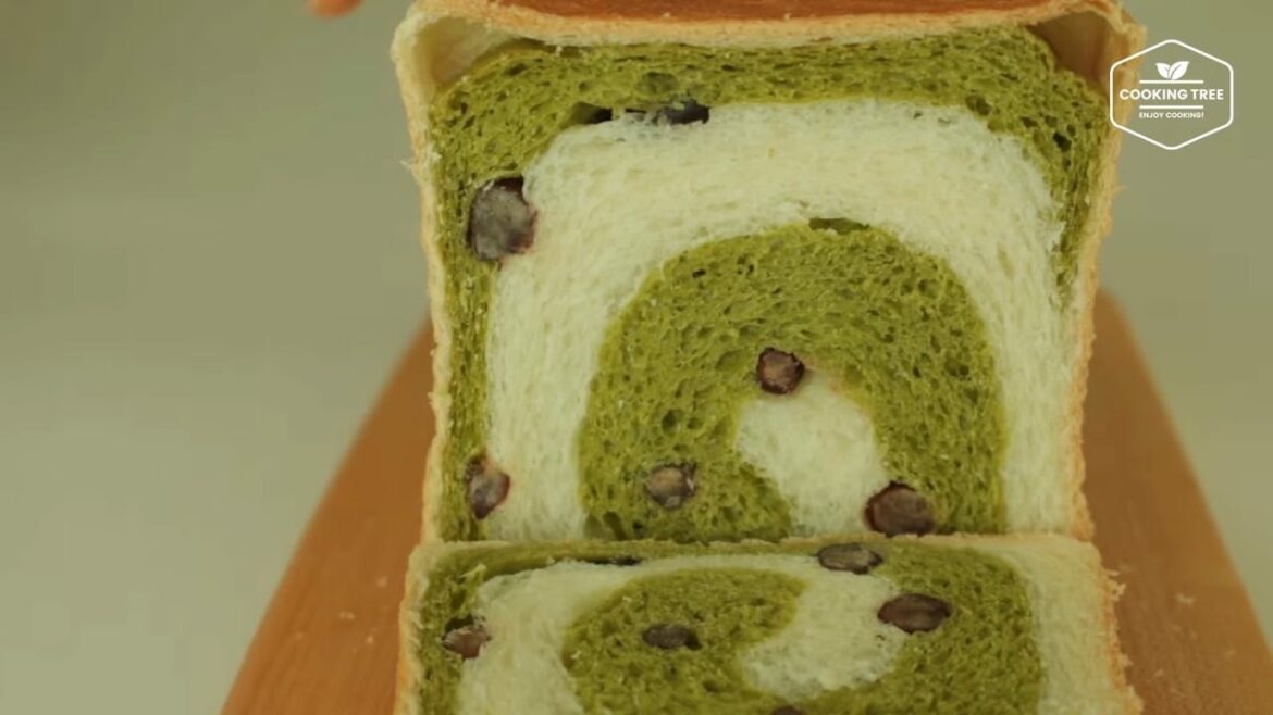 Green Tea Marble Cube Bread (Matcha Bread) Recipe