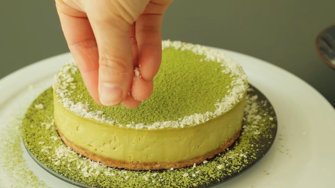 How to make Green tea cheesecake (Matcha cake)