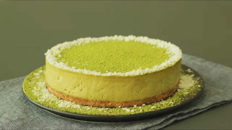 How to make Green tea cheesecake (Matcha cake)